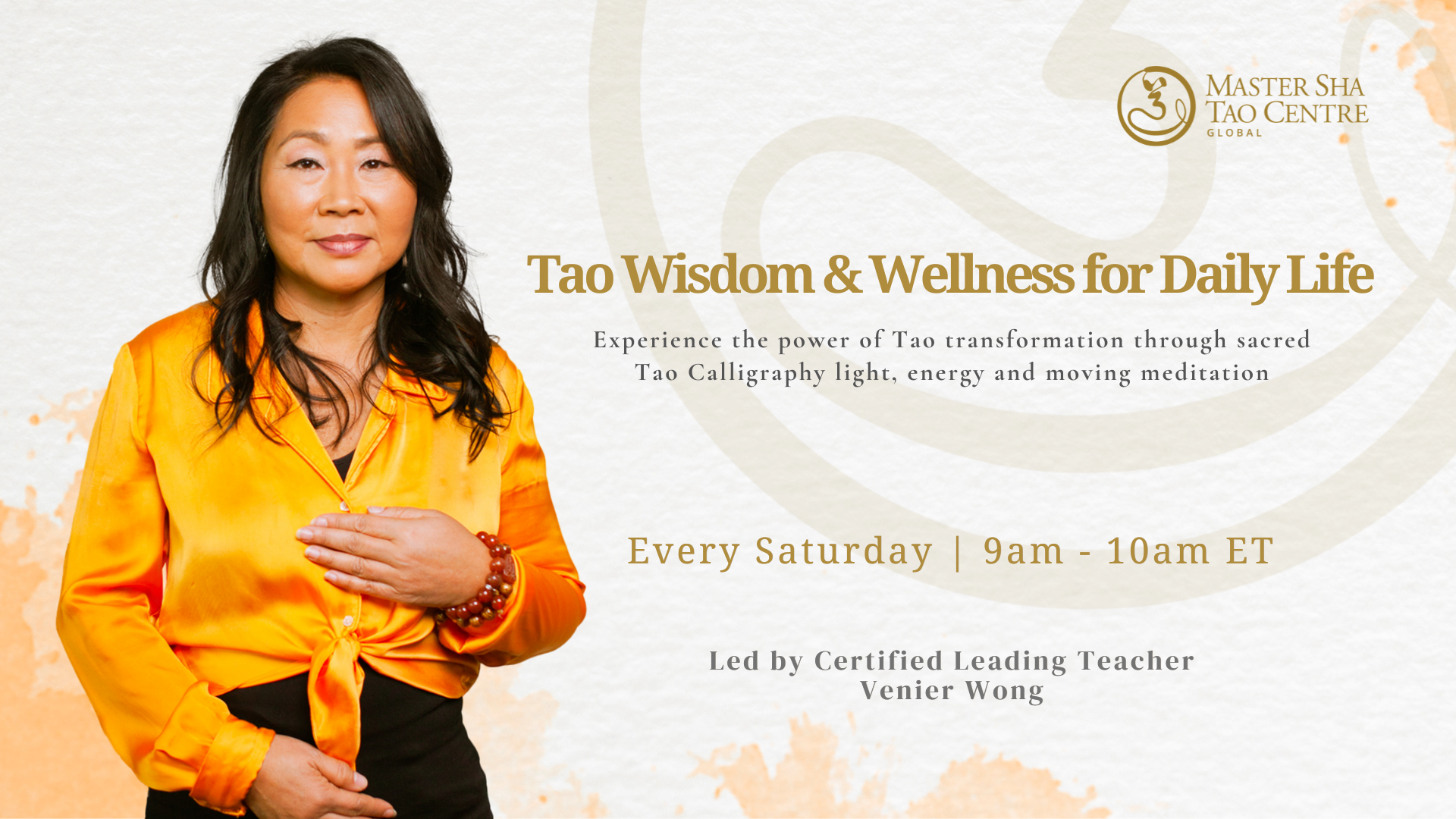 Tao Wisdom & Wellness for Daily Life - Saturdays - Venier Wong – Master Sha
